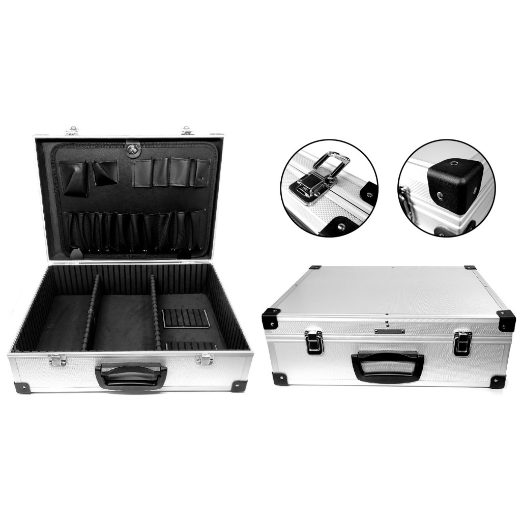 Maleta Case Grande Alumínio 45x32x15 Ferramentas Caixa Organizadora ...