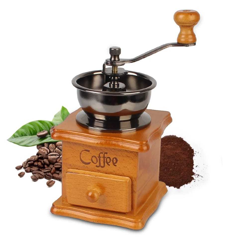 Moedor De Café Manual Gourmet C/ Regulagem De Moagem Transforma Em Pó ...