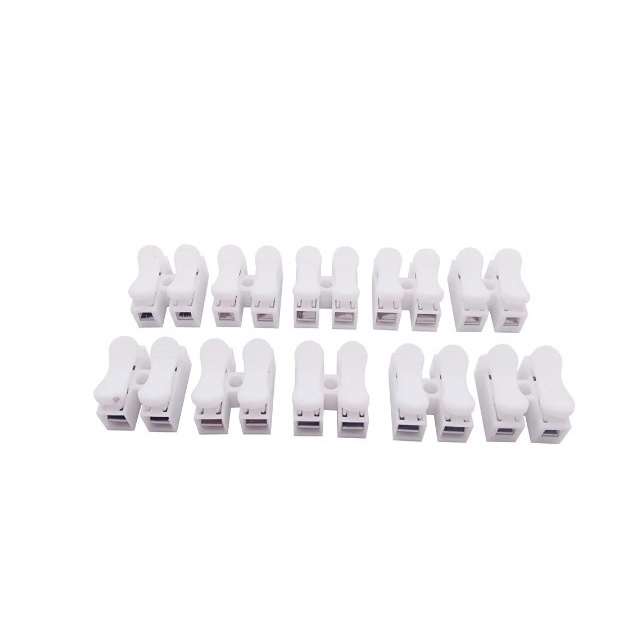 40 peças Conector de Pressão 2 vias para fios duplo -Emenda Sem Solda ...