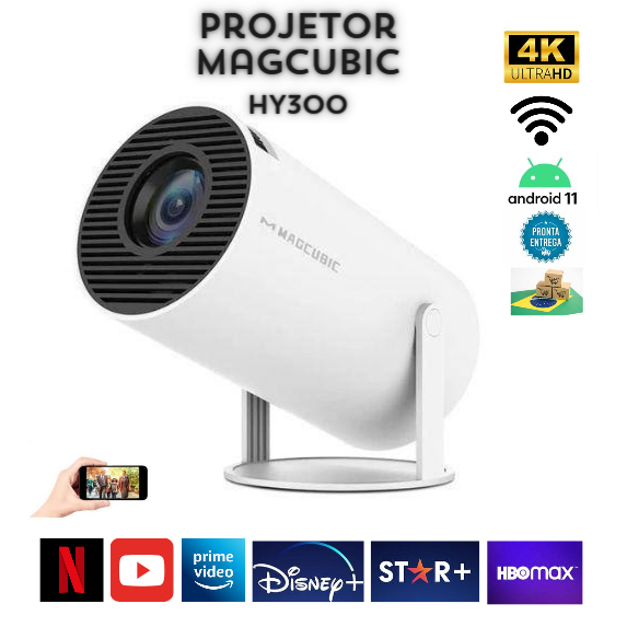 Projetor Magcubic HY300 Portátil Original Android 11 Wifi 6 | Shopee Brasil