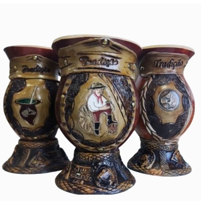 Cuia para Chimarrão Resinada (Tamanho GRANDE) | Shopee Brasil