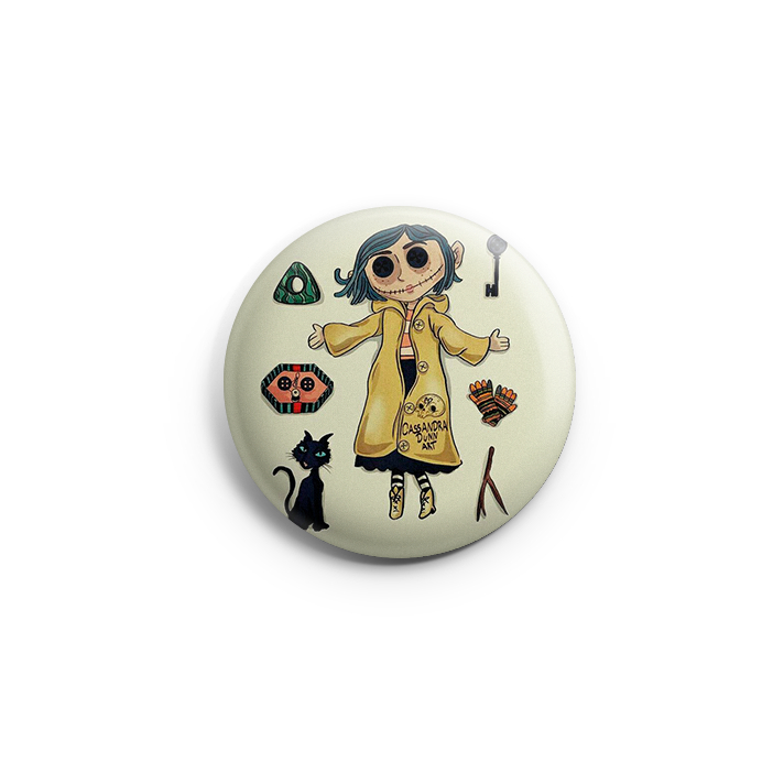 Botton Coraline - Botum / Boton / Broche (3,5cm & 4,5cm) | Shopee Brasil