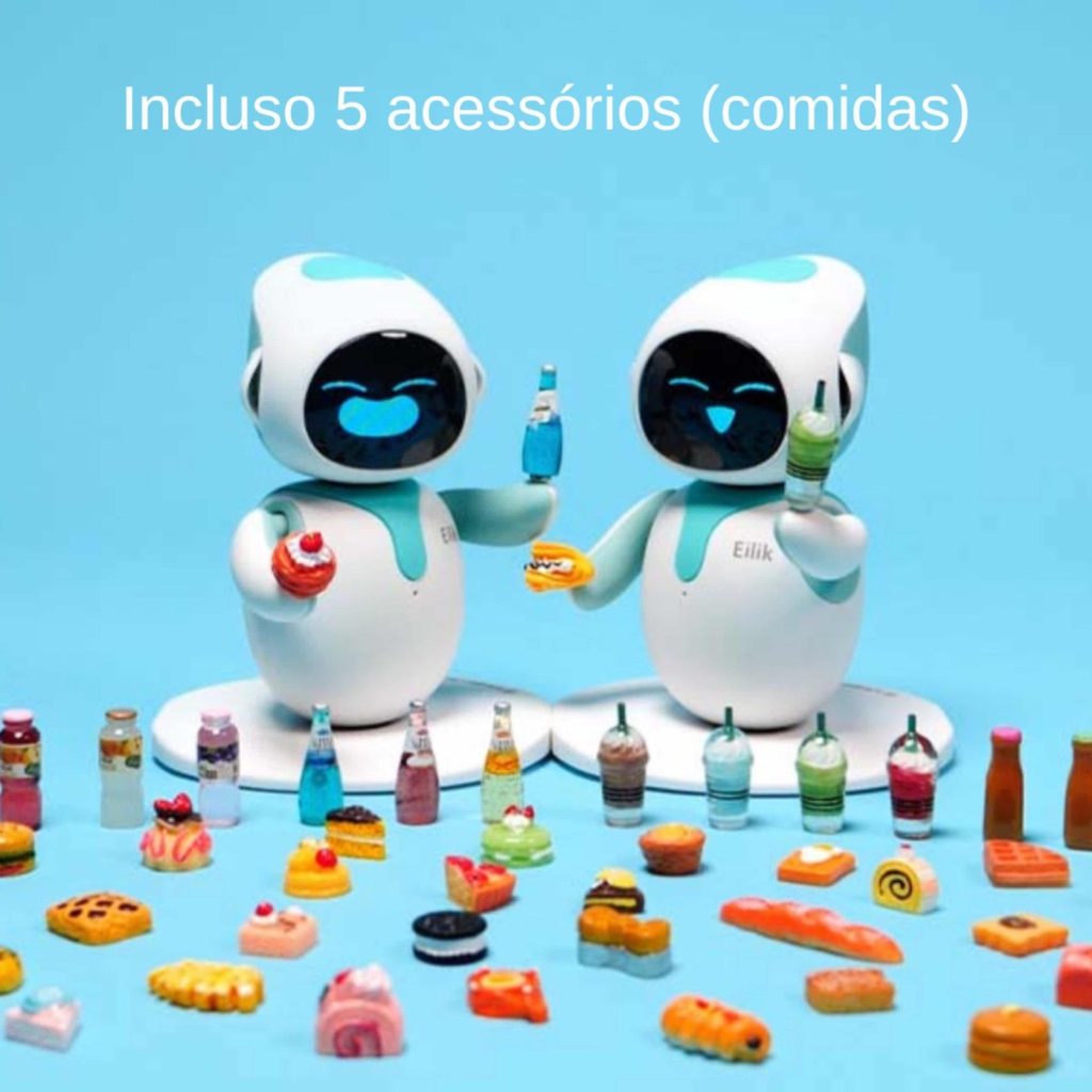 Eilik Robot Bot Robô Interativo com Inteligência Emocional e Artificial e Panxer Veículo sem fio ...