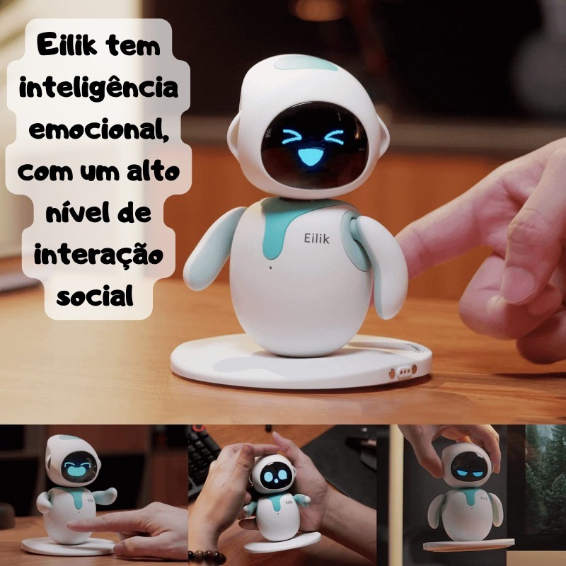Eilik Robot Bot Robô Interativo com Inteligência Emocional e Artificial e Panxer Veículo sem fio ...