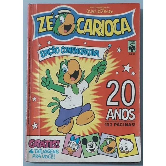 Zé Carioca 20 Anos - Edição Comemorativa - Junho/1981 - Gibi - HQ - Bom ...