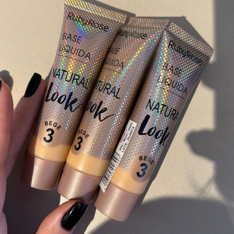 bases líquidas, Ruby Rose, natural look | Shopee Brasil