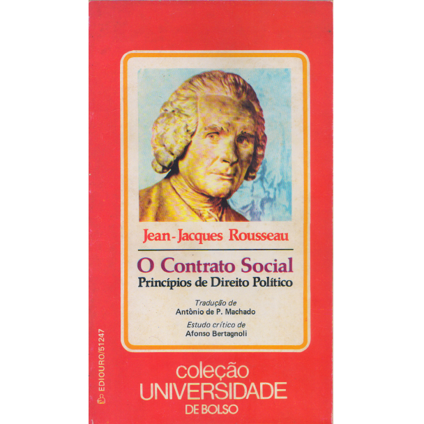 O Contrato Social Princípios de Direito Político, Jean-Jacques Rousseau ...