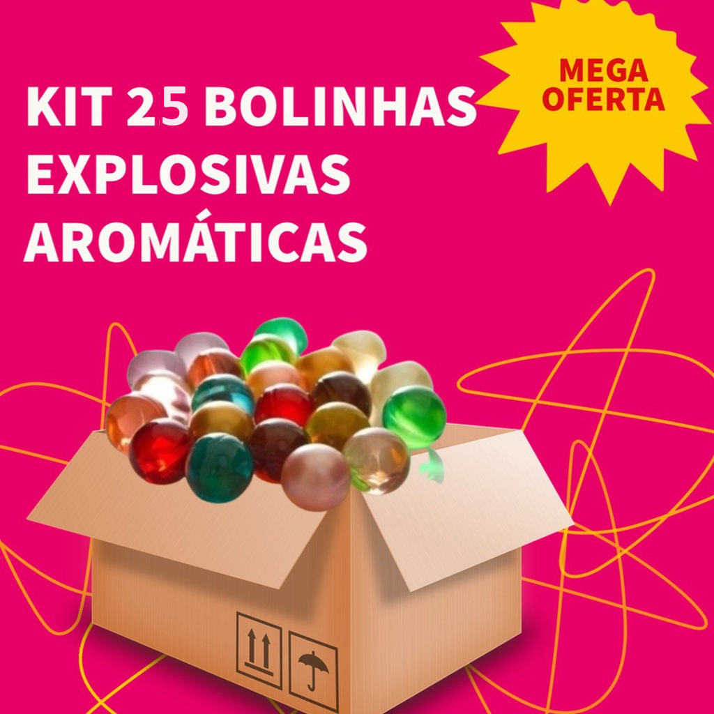 Kit com 25 Bolinhas Explosivas Aromáticas Sex Shop | Shopee Brasil