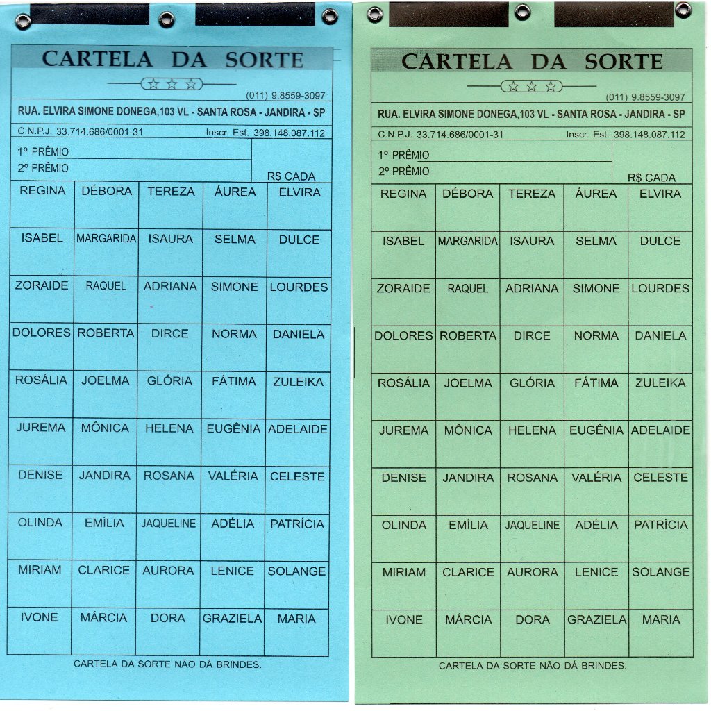 Cartela de RIFA com 50 Nomes Cartela da Sorte Com 2 Nomes de Sorteios | Shopee Brasil