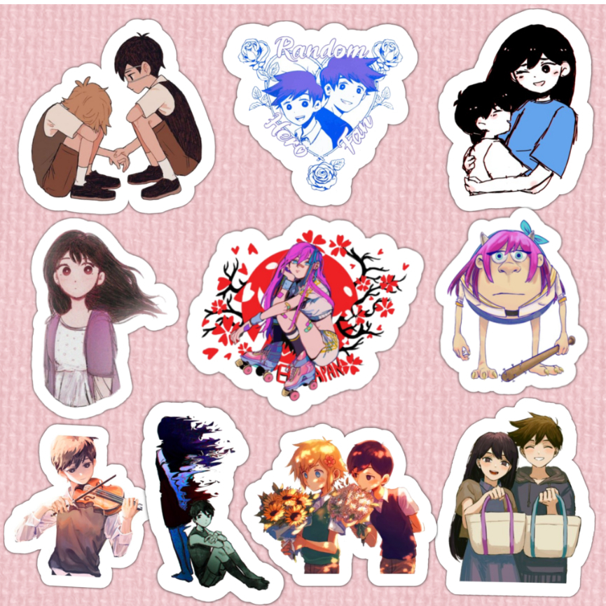 kit stickers adesivos omori omocat aubrey hero sunny mari kel | Shopee ...