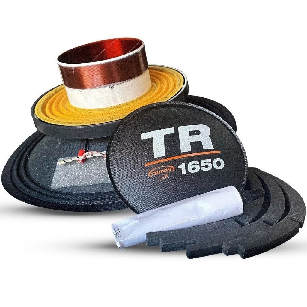 kit reparo triton TR 1650 RMS 12pol 4 ohms completo 1 linha | Shopee Brasil