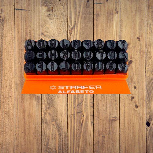 Abecedário Letras Abcdario de Marcação Punção 2mm, 3,mm, 4mm, 5mm, 6mm ...