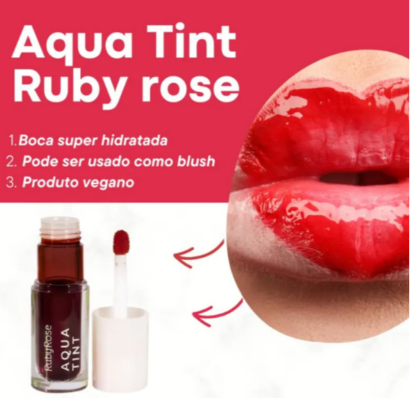 Aqua Tint Labial - RUBY ROSE | Shopee Brasil
