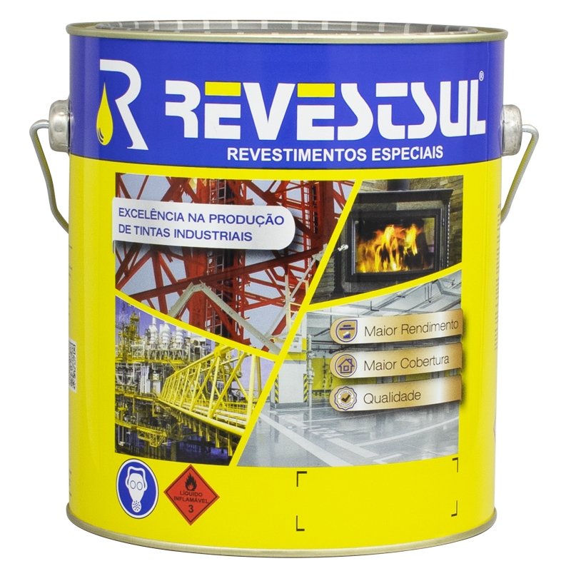 TINTA ALTA TEMPERATURA ATR-750° GRAFITE 3,6L REVESTSUL | Shopee Brasil