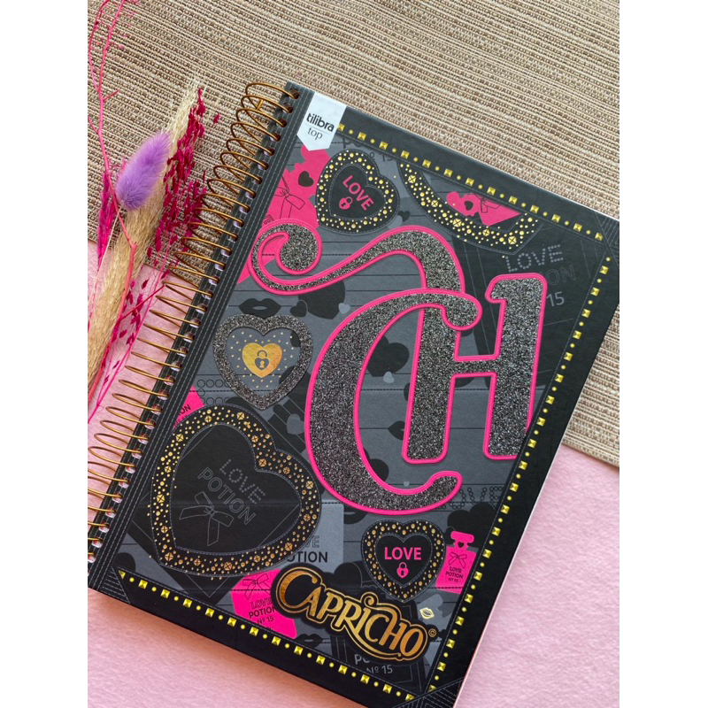 Caderno Capricho vintage - 10 matérias | Shopee Brasil