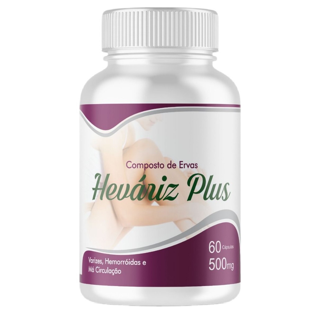 60 Caps Hevariz Plus 500mg Original Com Nota Fiscal | Shopee Brasil