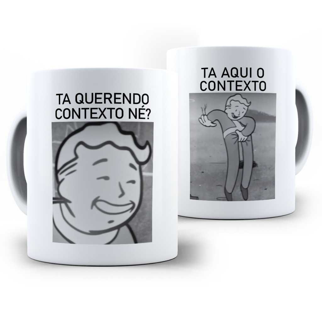 Caneca Ta aqui o Contexto Vault Boy Meme - Fallout | Shopee Brasil Caneca Ta aqui o Contexto Vault Boy Meme - Fallout | Shopee Brasil