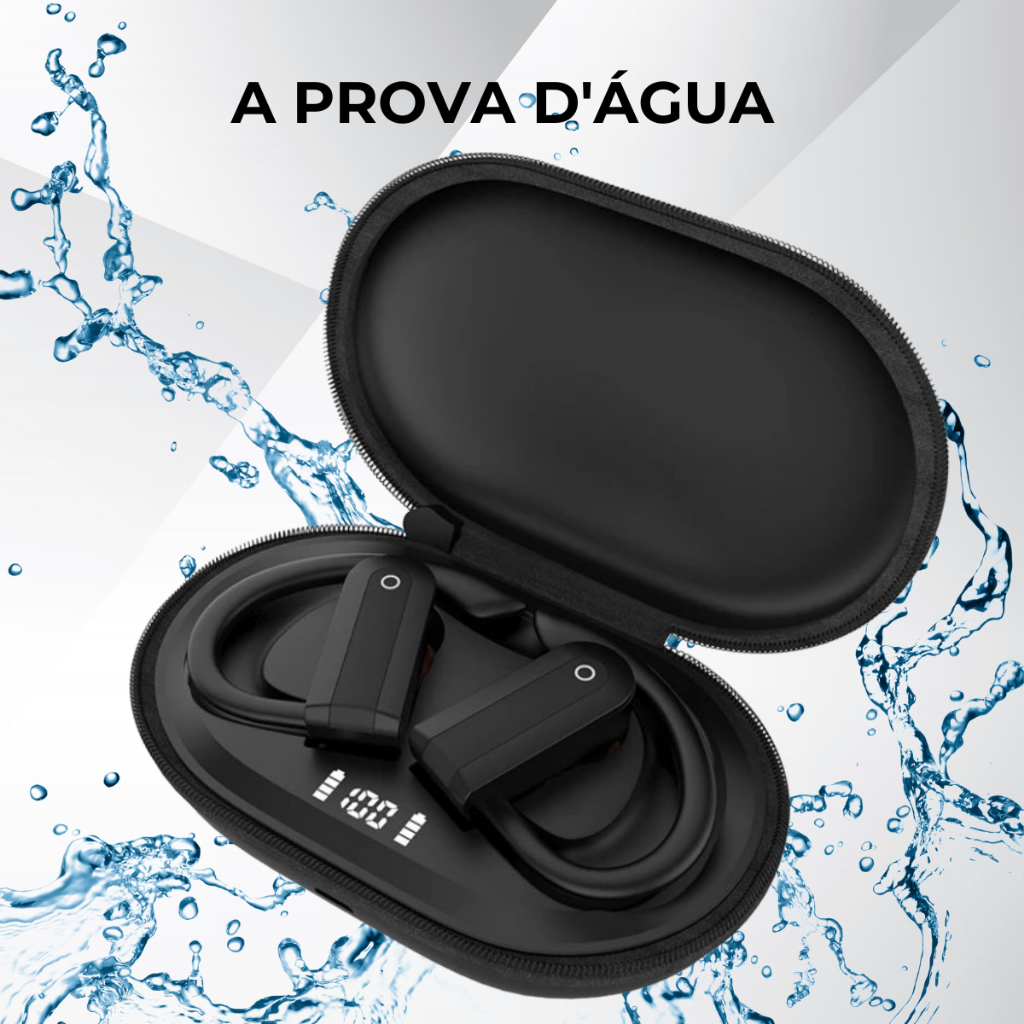 Agold Fone De Ouvido Sport Bluetooth 5.3 Com Alça de Pendurar na Orelha ...