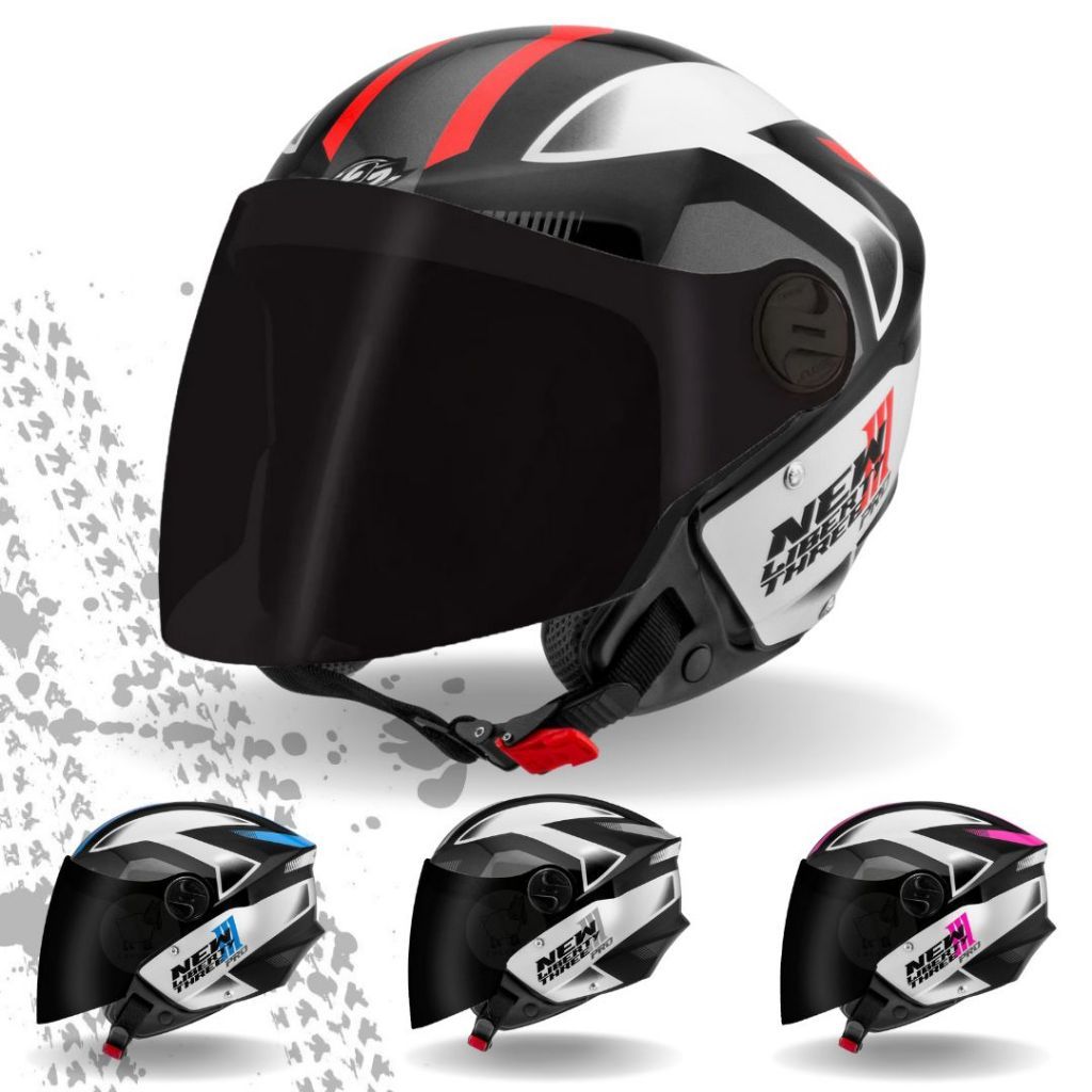 Capacete Aberto Para Moto Pro tork New Liberty Three 3 Pro Novo ...