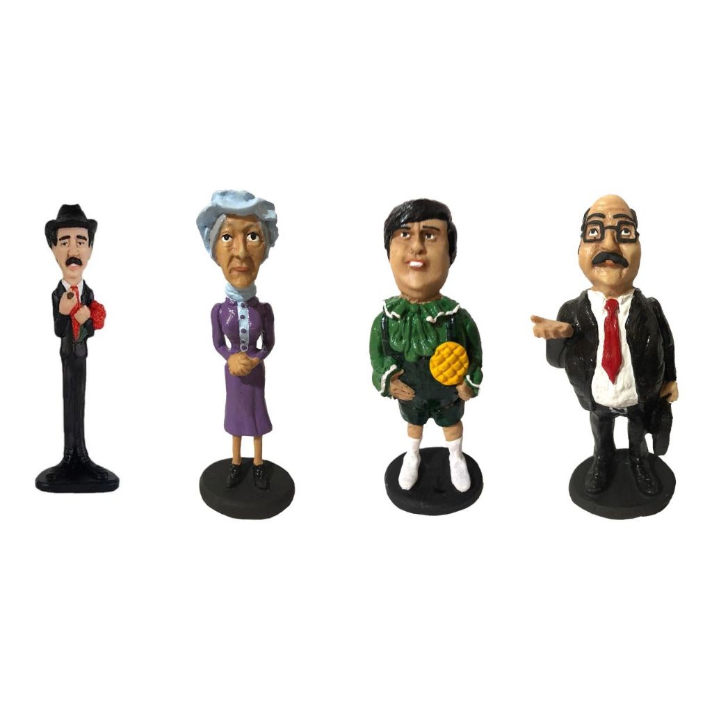Kit com 4 personagens da Turma do Chaves com Professor Girafales ...