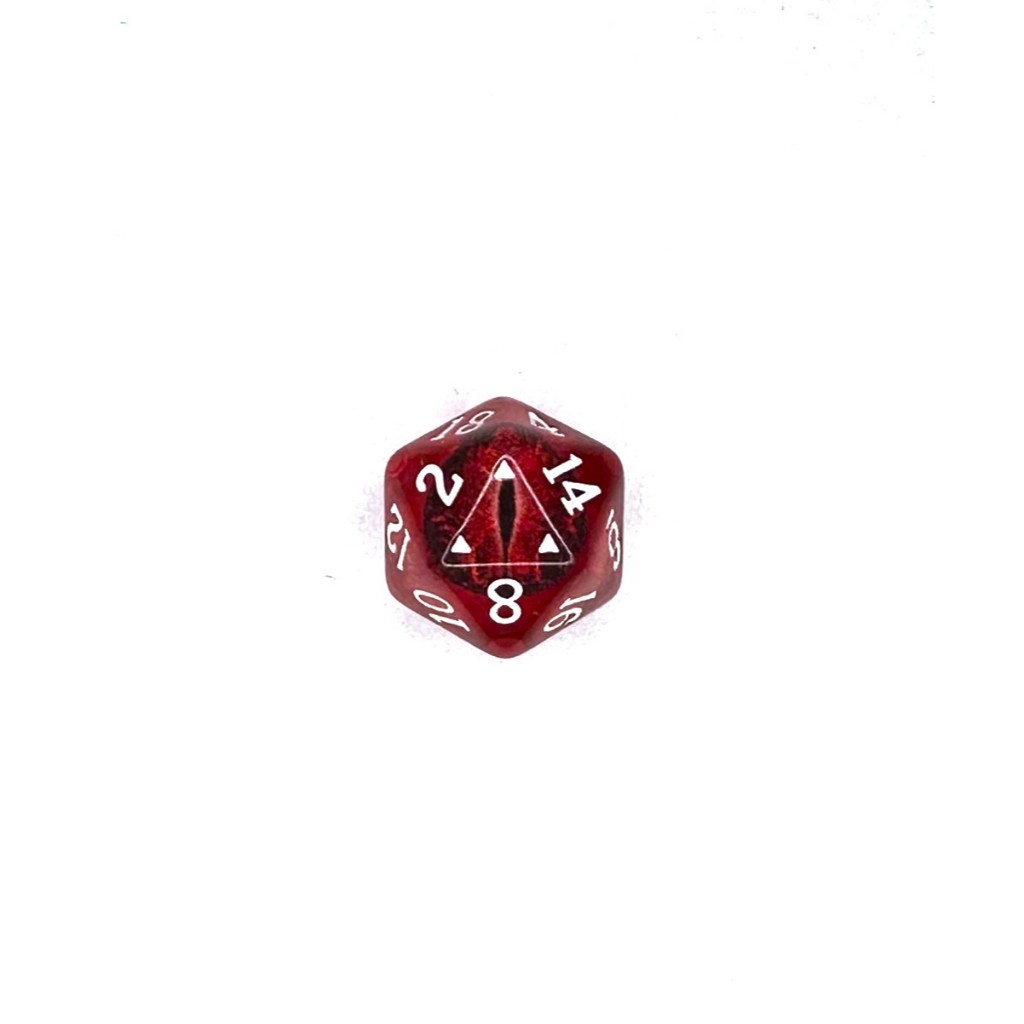 Dado RPG D20 "De olho no 20" - Dado de 20 faces para DnD/DeD, Ordem ...