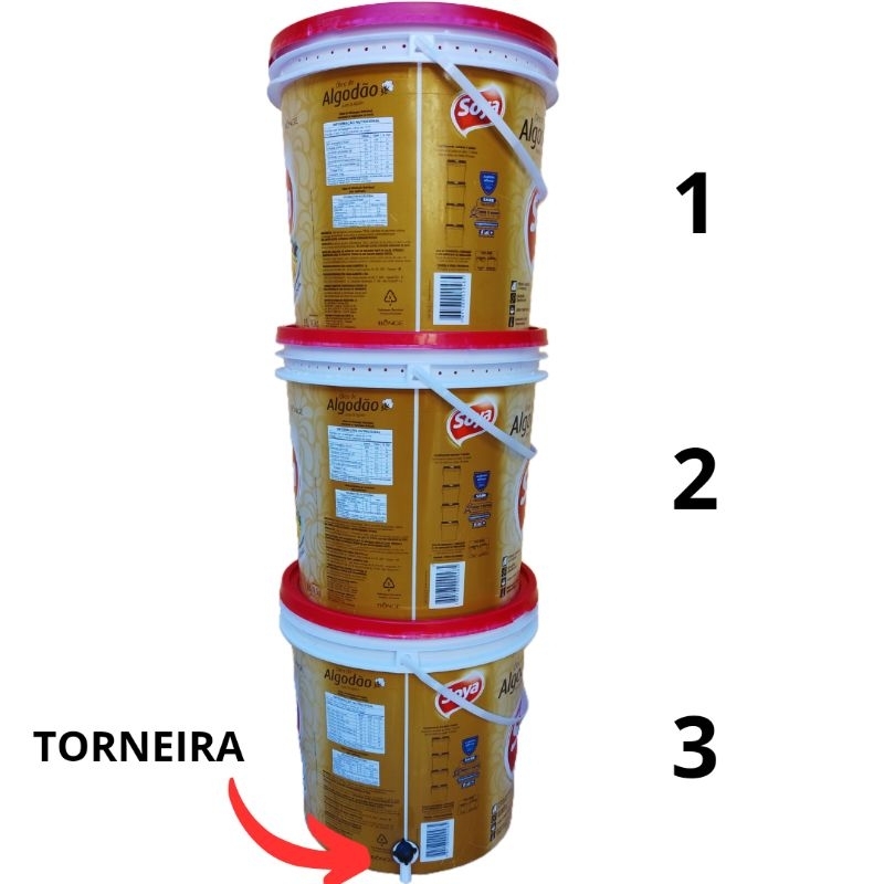COMPOSTEIRA DOMÉSTICA (36/45/54L) DE BALDES | Shopee Brasil