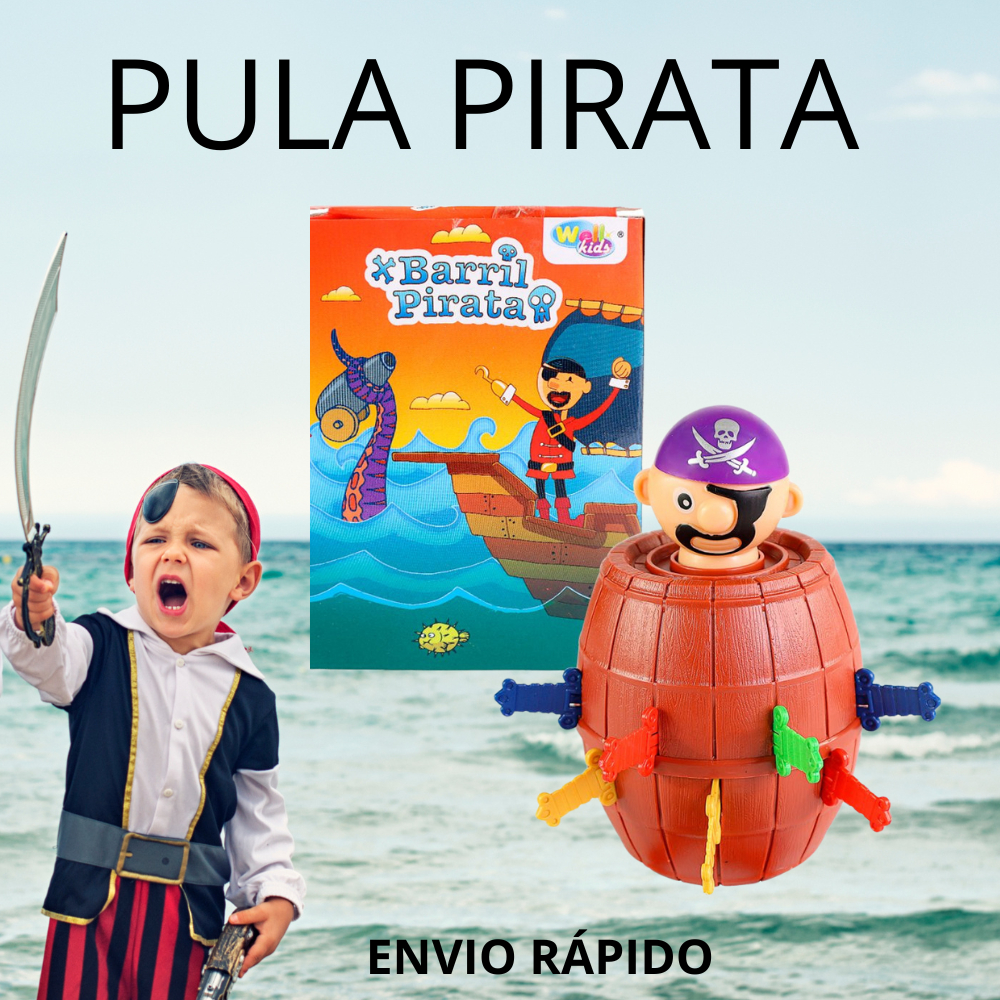 Pula Pula Pirata Barril Original Pequeno ou Grande Interativo de Mesa ...