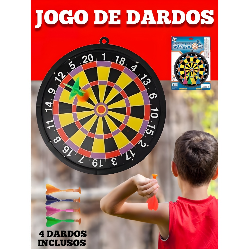 Jogo De Dardos Tiro Ao Alvo Com Ventosa Infantil Pontuação Festa junina ...