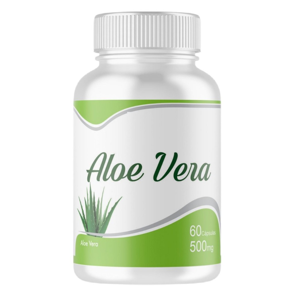 60 Caps Aloe Vera Babosa 500mg 100% Original | Shopee Brasil