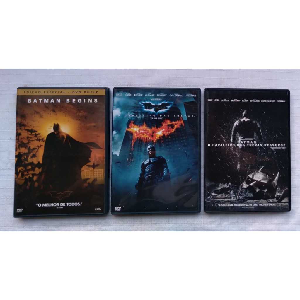 Dvd Batman - Trilogia Christopher Nolan (originais) | Shopee Brasil