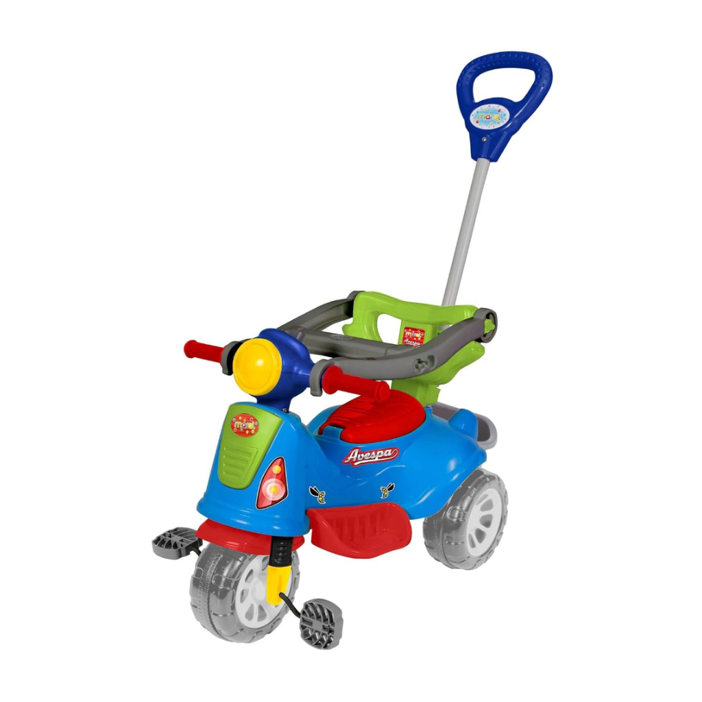 Motoca Triciclo Bebê Carrinho De Passeio Empurrar Infantil | Shopee Brasil