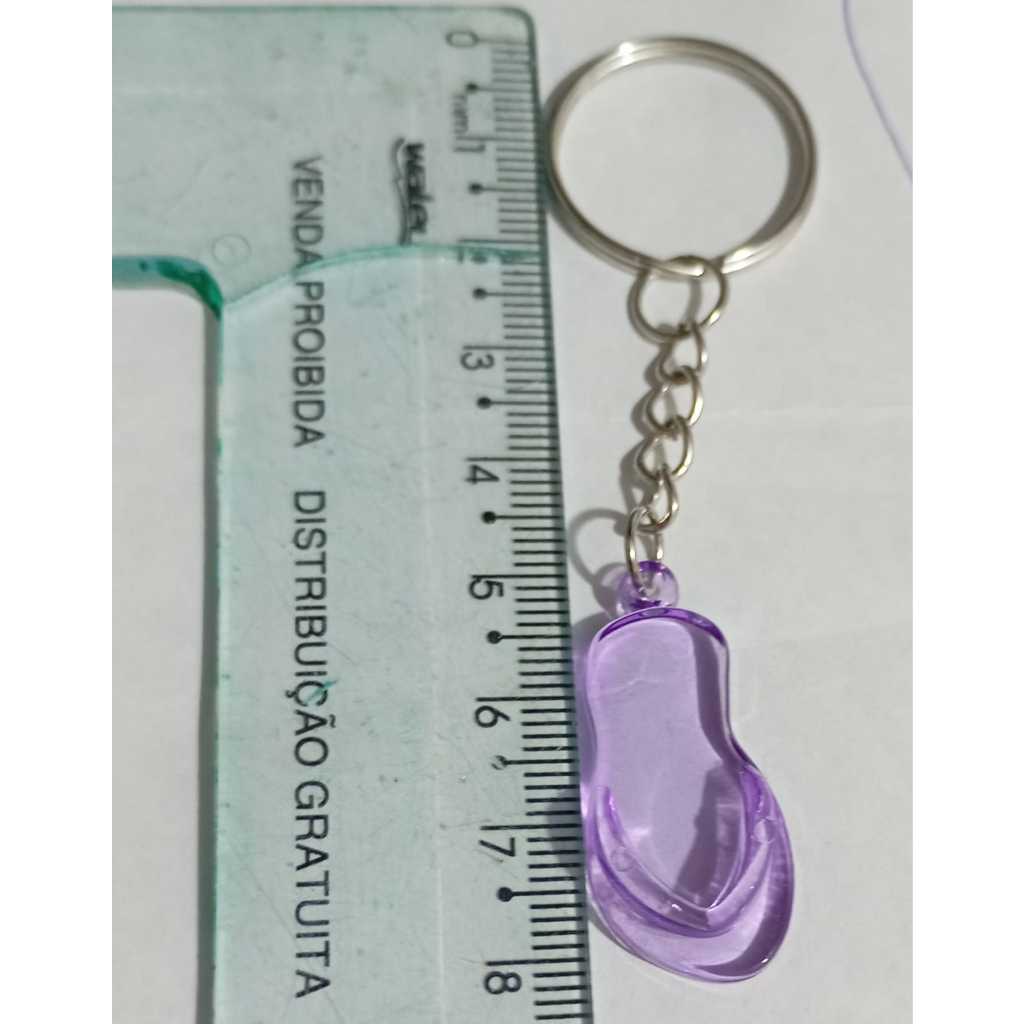 Chaveiro de Chinelinho Lilas de Acrilico Pct 90 Unidades | Shopee Brasil