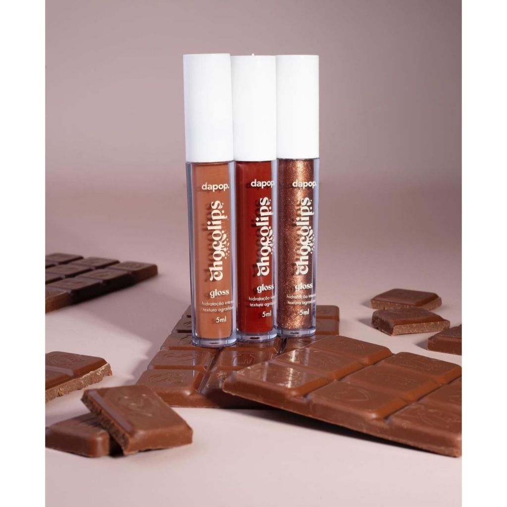 Gloss Chocolips Dapop gloss chocolate | Shopee Brasil