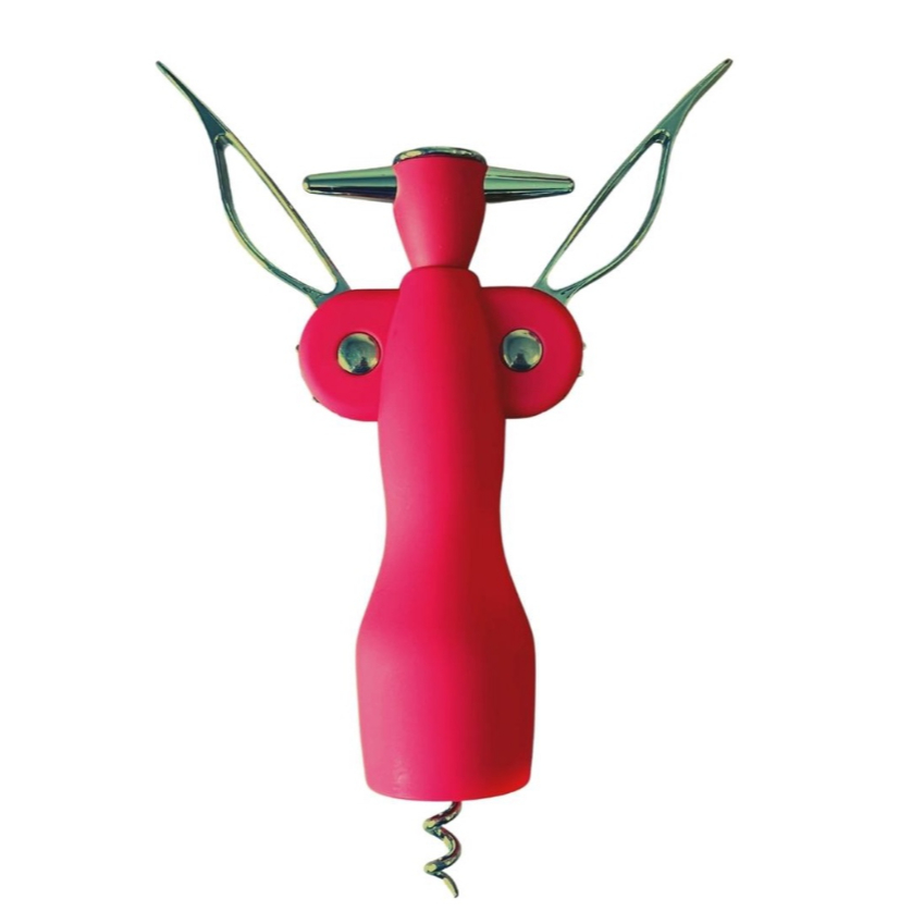 Saca Rolhas Abridor De Garrafa Emborrachado Inox Profissional 18,5cm ...