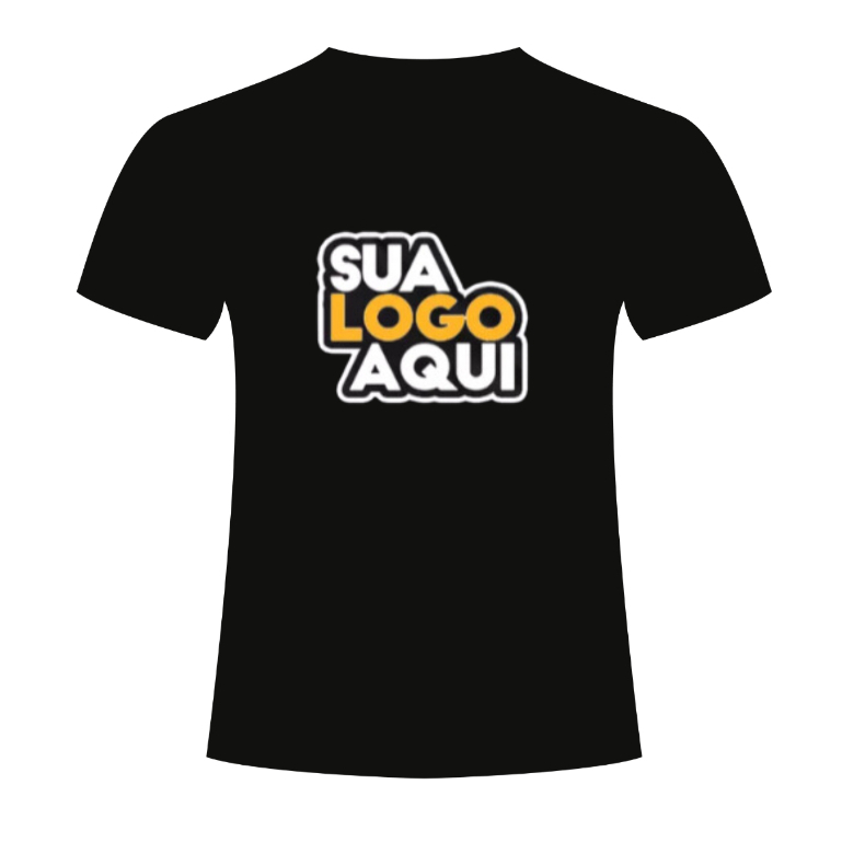 Camiseta Sua Logo Aqui Estampa Personalizada Tecido Dryfit Logomarcas ...