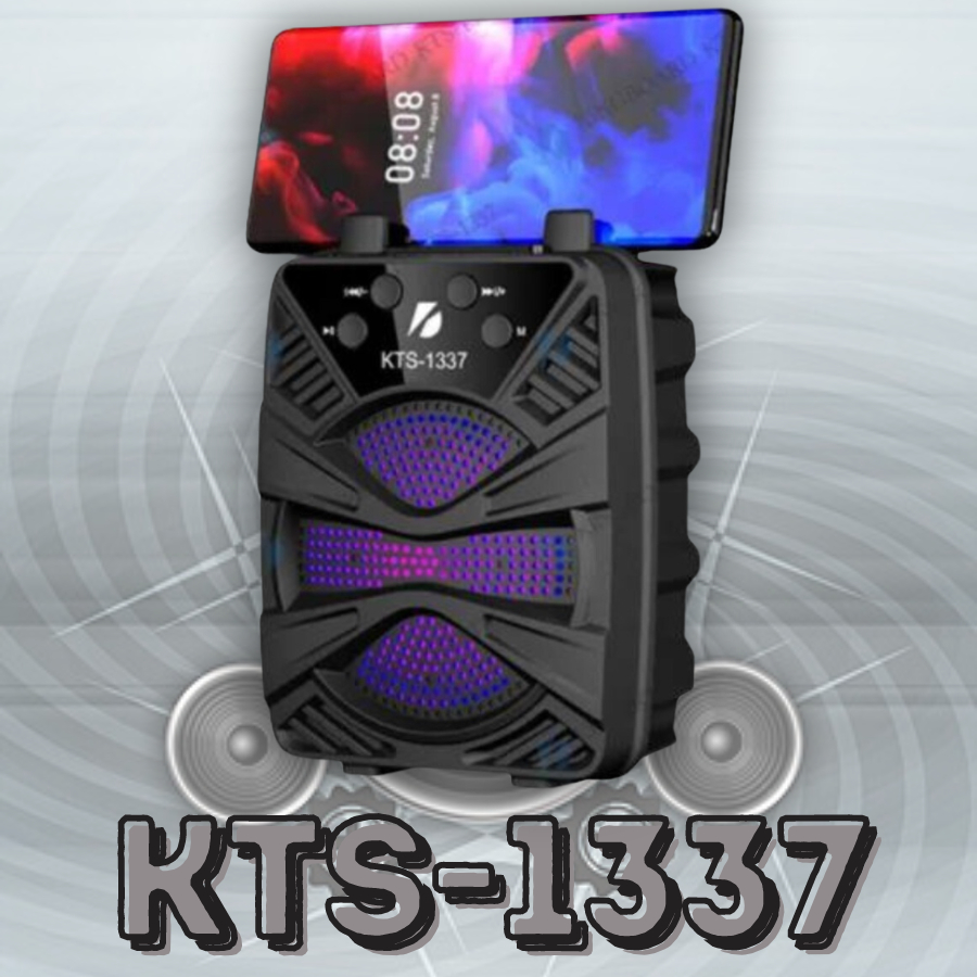 Caixa de som KTS-1337 Bluetooth C Suporte de Celular. | Shopee Brasil