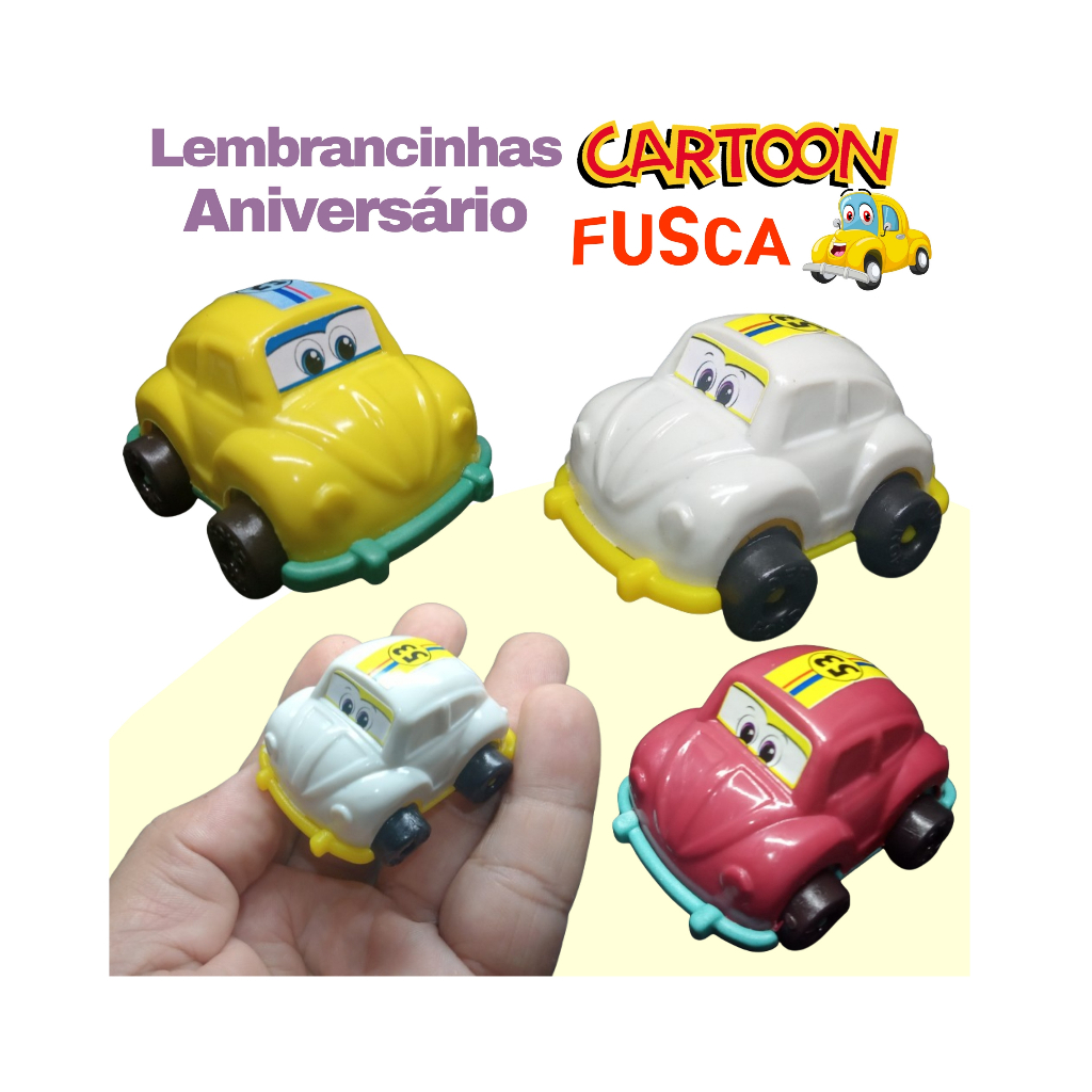 20 Carrinho fusca Cartoon para Lembrancinhas Aniversário/Carro ...