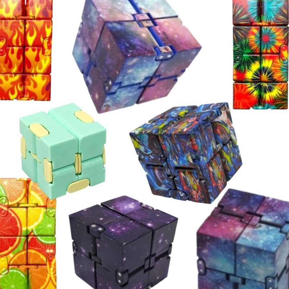 10 Fidget Toy Infinity Cube Cubo Mágico Infinito Antistress No Brasil ...