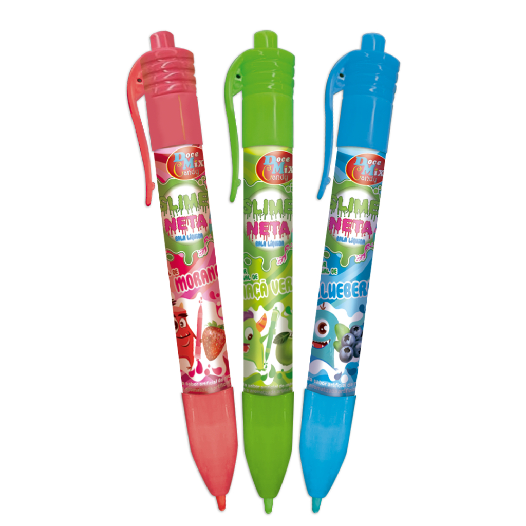 BALA LIQUIDA EM FORMATO DE CANETA ( SLIME NETA) 7G DISPLAY COM 30 UNIDADES | Shopee Brasil