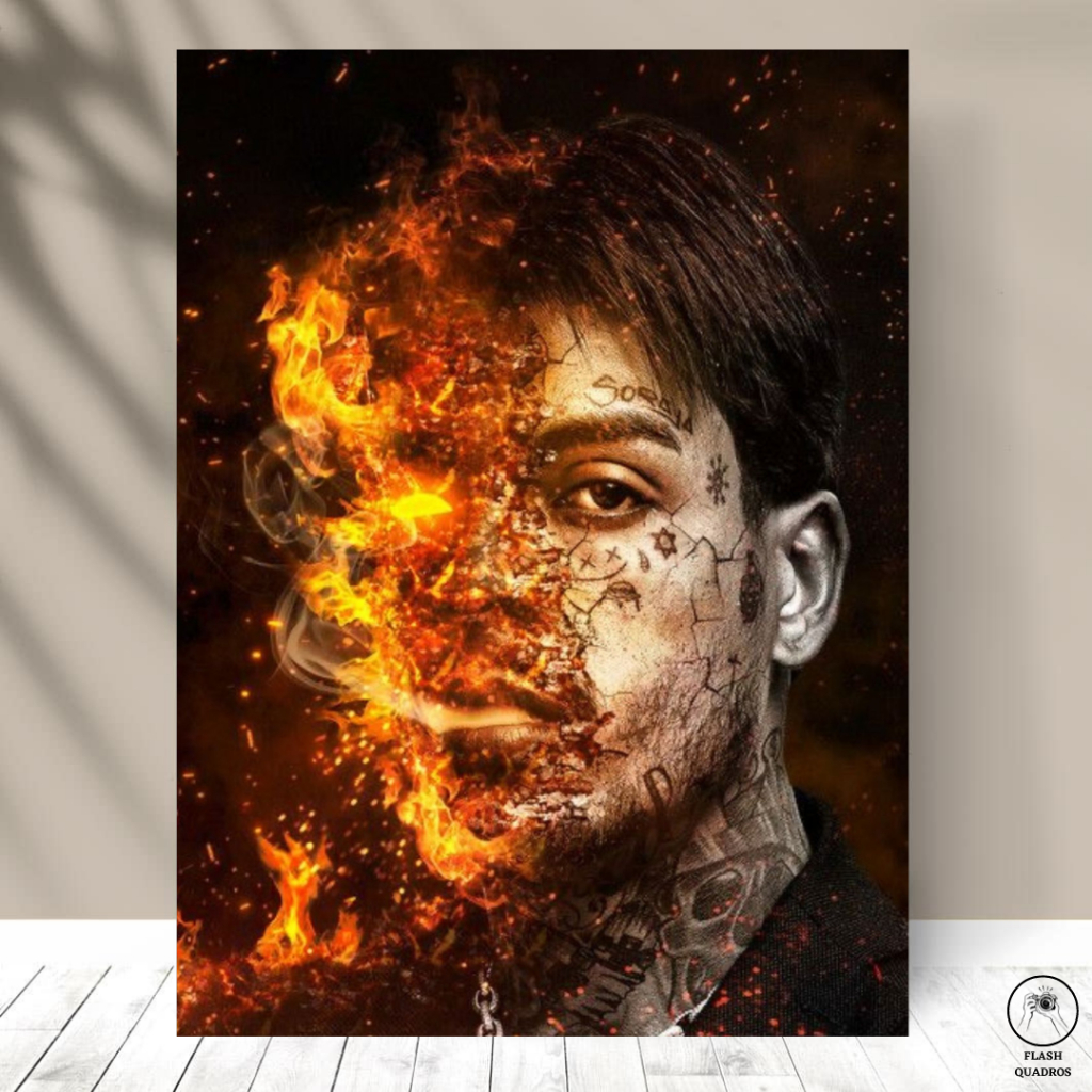 QUADRO PLACA MC KEVIN FUNK C/ MOLDURA E VIDRO - TAMANHO A4 E A3 ...