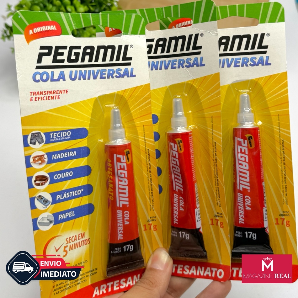 Cola Universal para Artesanato Pegamil 17g | Shopee Brasil