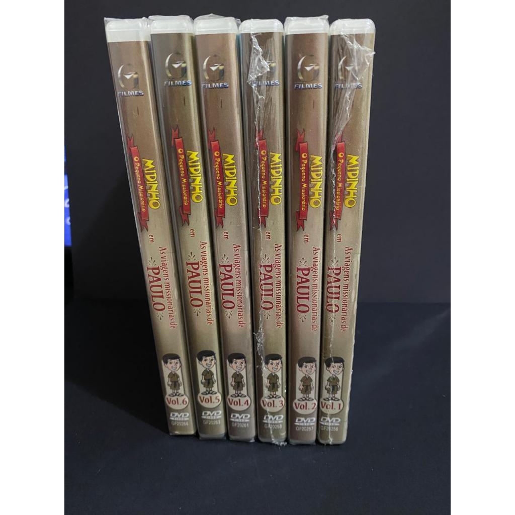 DVD Midinho em As viagens missionárias de Paulo vol. 1 a 6 | Shopee Brasil