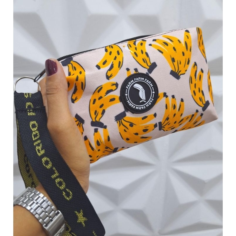 Bolsa de mão farm organizadora feminina estojo maquiagem documentos ...