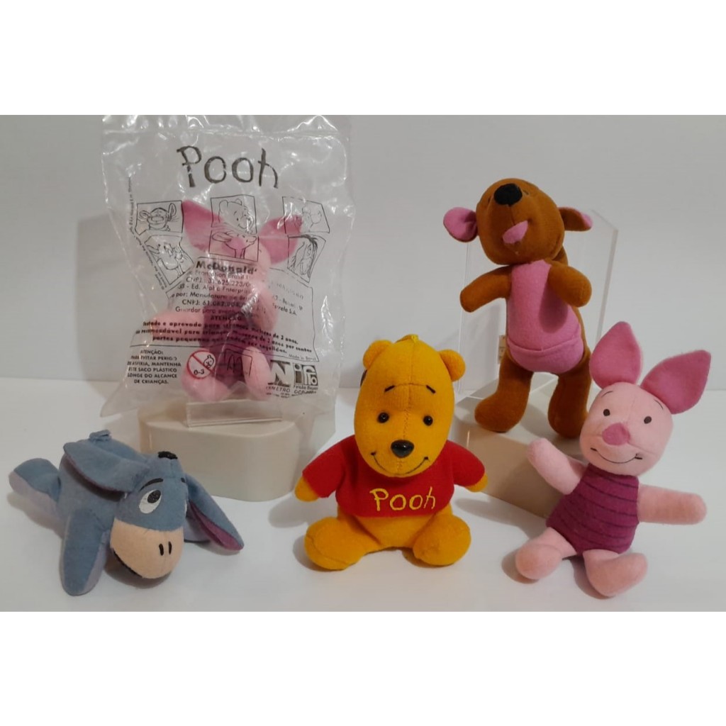 Bonecos em Pelúcia dos Personagens do Desenho Infantil Ursinho Pooh ...