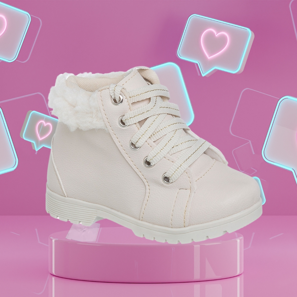 Bota Infantil Menina Pelinho Estilosa Confortável Bloguerinha | Shopee ...