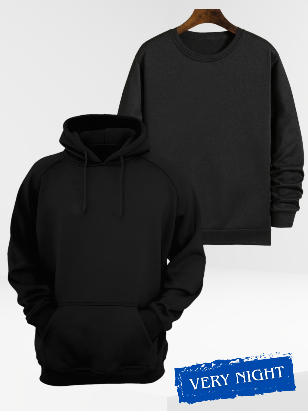 Kit Moletom Sem Capuz Com Capuz Canguru Gola Redonda Unissex Blusa Lisa ...