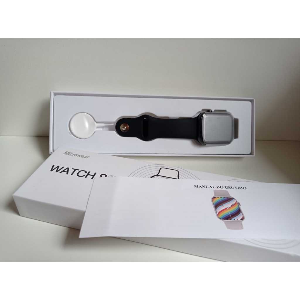 Relogio inteligente SmartWatch W28 Pro 45MM MICROWEAR 1,95 POLEGADAS ...