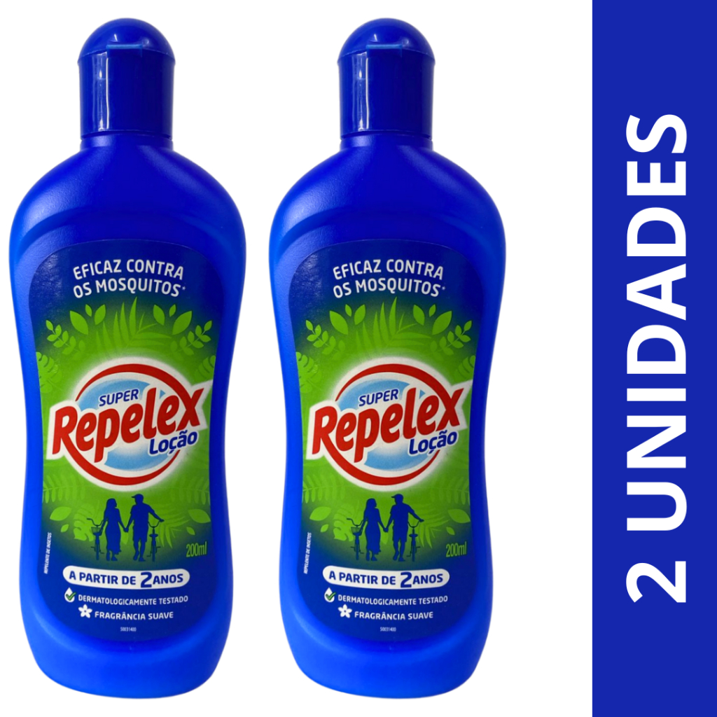 Kit 2 Repelente Repelex Creme Adulto Infantil 200ml contra Mosquito da ...