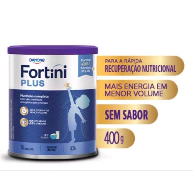 Fortine Plus sem sabor ou sabor Baunilha 400g #Promoção | Shopee Brasil
