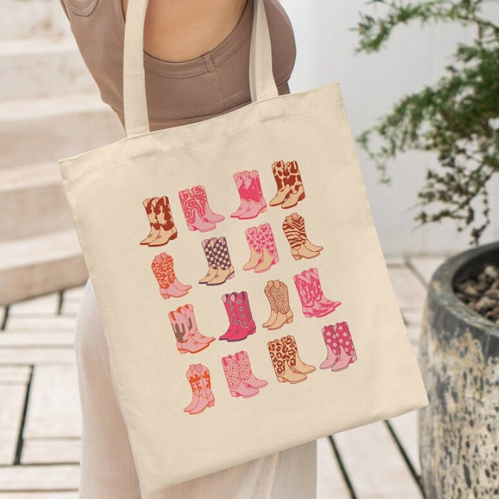 Bolsa Sacola Ecobag Botas Country | Shopee Brasil